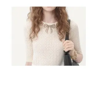 Valentino Garavani Embellished Bow Crewneck Jumper - No