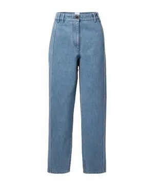PATOU Patchwork Mid-rise Straight Leg Jeans