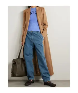 PATOU Patchwork Mid-rise Straight Leg Jeans