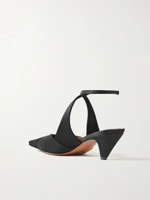 Stella McCartney Satin High Heel Slingbacks