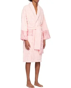 Versace I Love Baroque Belted Bathrobe - Pink