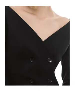 Alberta Ferretti Double-breasted Stretch Wool Jacket