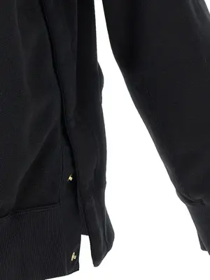 Sacai X Carhartt Wip Logo Patch Drawstring Hoodie - Black