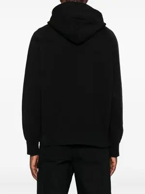 Sacai X Carhartt Wip Logo Patch Drawstring Hoodie - Black