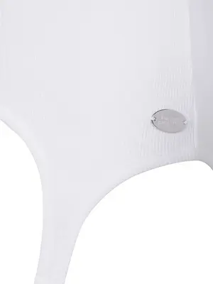JEAN PAUL GAULTIER Sleeveless Cotton Top With Appliqué Detail