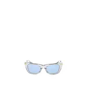 Bottega Veneta Rectangular Frame Sunglasses - Blue