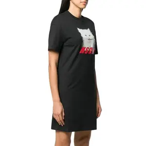 MSGM Printed Logo T-shirt Dress