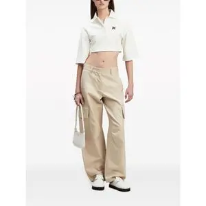 Palm Angels Belted Carrot-cut Mid-rise Trousers