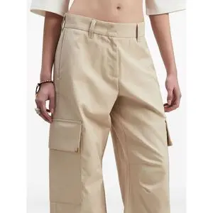 Palm Angels Belted Carrot-cut Mid-rise Trousers