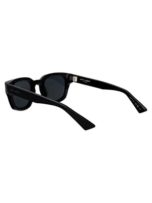 Saint Laurent Rectangle Frame Sunglasses - Black
