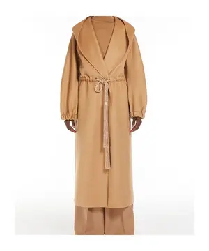 Max Mara Belted Hooded Coat