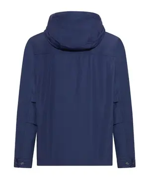 FAY Zip-up Hooded Jacket - Blue