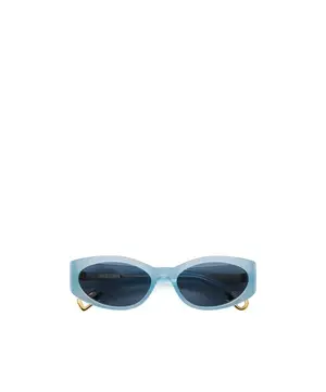 Jacquemus Oval Frame Sunglasses - Blue
