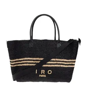 IRO PARIS Nancy Woven Tote Bag With Striped Pattern