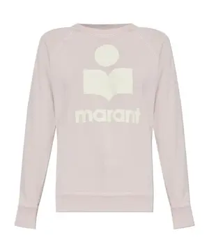 Isabel Marant Étoile Crewneck Long Sleeve Sweatshirt - White