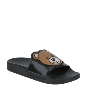 Moschino Teddy Bear Flat Slip-on Sandals