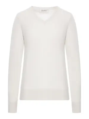 Max Mara V-neck Jumper - White
