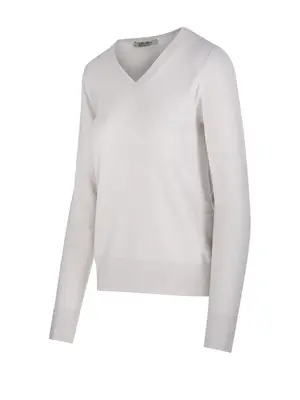 Max Mara V-neck Jumper - White