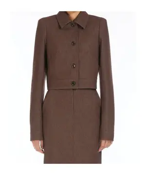 Max Mara Carpa Button-up Cropped Jacket