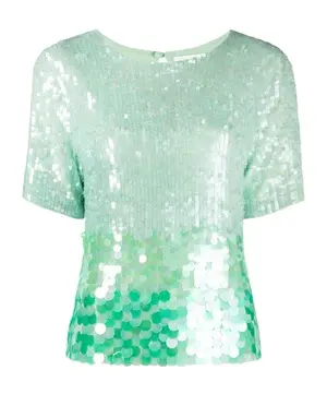 P.a.r.o.s.h Iridescent Sequin T-shirt