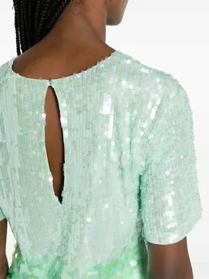 P.a.r.o.s.h Iridescent Sequin T-shirt