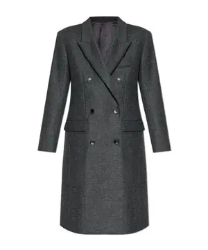 Isabel Marant Étoile Double-breasted Wool Coat - Black