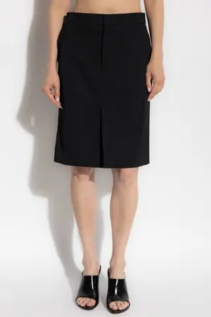 Bottega Veneta Slit Detailed Midi Skirt