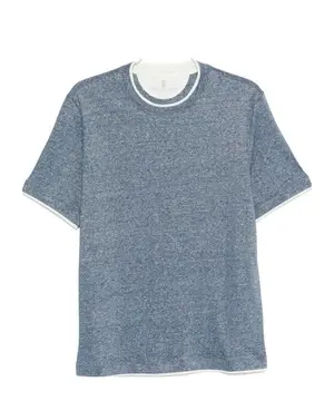 Brunello Cucinelli Layered Effect Crewneck T-shirt