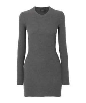 Wardrobe.NYC Ribbed Knit Mini Dress