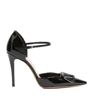 Valentino Garavani Vlogo Signature Pointed Toe High Heel Pumps