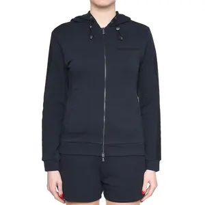 Emporio Armani Logo Hooded Zip-up Casual Coat