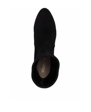 STUART WEITZMAN Sock-style Suede Ankle Boots With Block Heel