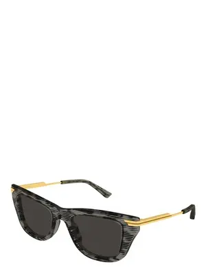 Bottega Veneta Geometric Frame Sunglasses