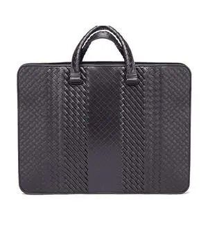 Bottega Veneta Woven Leather Briefcase