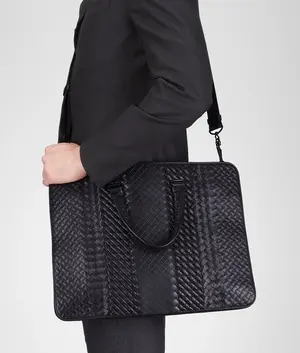 Bottega Veneta Woven Leather Briefcase
