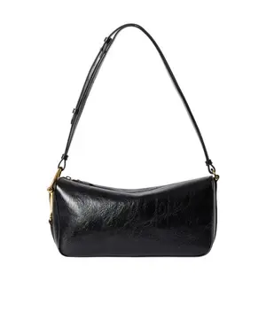 Gucci Half Horsebit Medium Shoulder Bag - Black