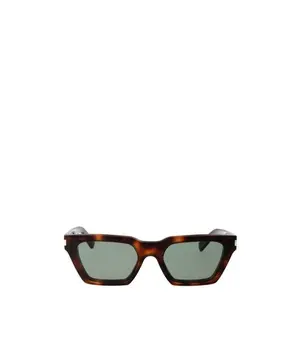 Saint Laurent Calista Rectangular Sunglasses - Gray