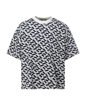 Sunnei All-over Monogram Printed T-shirt - Black