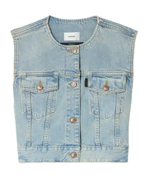 HAIKURE Sleeveless Denim Jacket