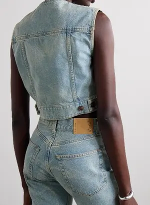 HAIKURE Sleeveless Denim Jacket
