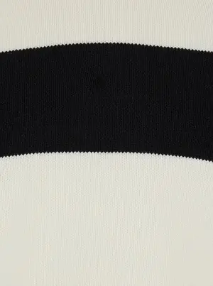 TOTEME Striped Crewneck Knitted Jumper - White