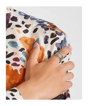 Fendi Ff Slim Band Ring