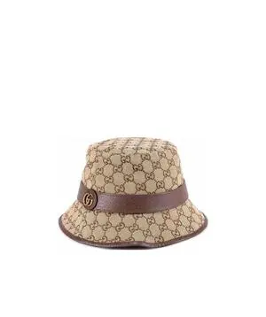 Gucci Gg Monogram Bucket Hat - Brown