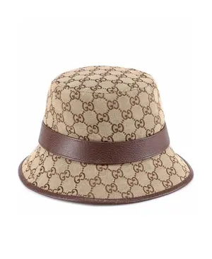 Gucci Gg Monogram Bucket Hat - Brown