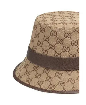 Gucci Gg Monogram Bucket Hat - Brown