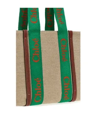 Chloé Medium Woody Handbag - Nude