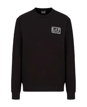 EA7 Logo-print Crew-neck Sweatshirt