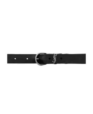 Saint Laurent Croissant De Lune Buckled Thin Belt