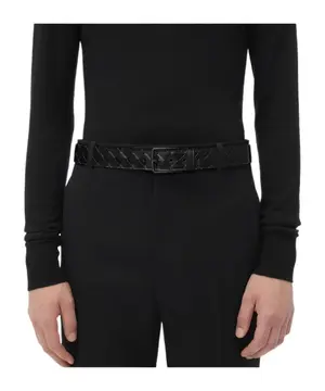 Bottega Veneta Intrecciato Leather Belt