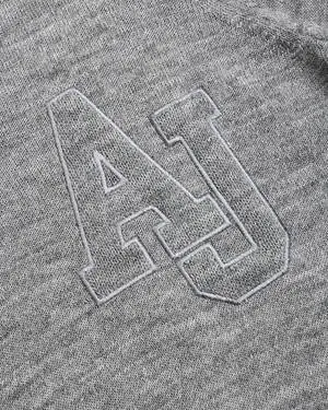 Emporio Armani V-neck Pullover With Logo Detail - Gray